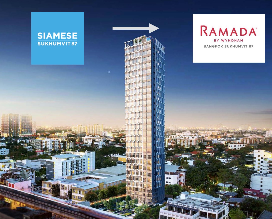 [Update] Siamese Asset Rebrand Condo to Ramada and Wyndham Hotel ...