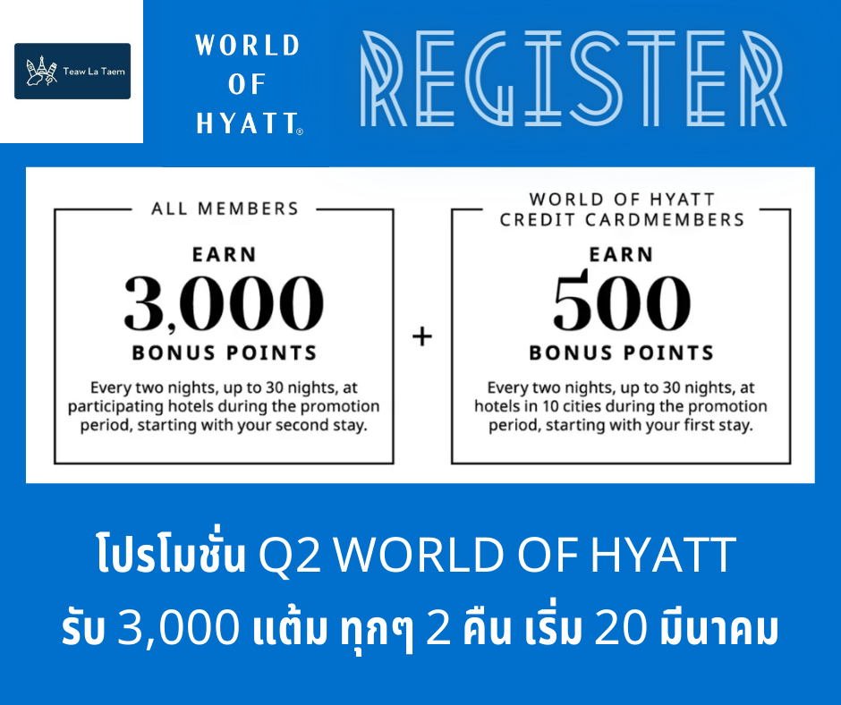 World Of Hyatt : “Bonus Journeys” Earn 3,000 bonus points every 2 ...