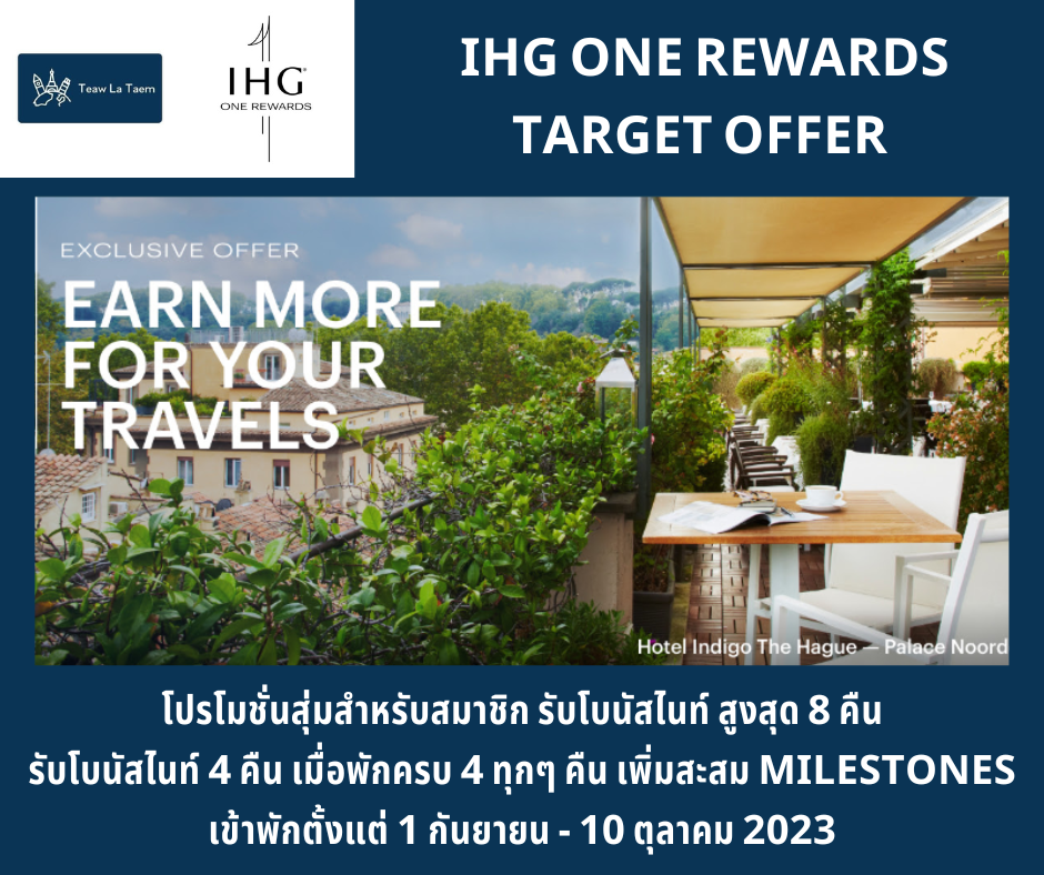[Targeted Offer] IHG One Rewards : up to 8 Bonus Elite Night Credits ...
