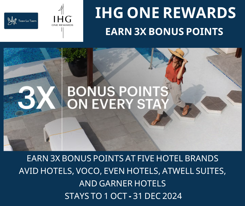 IHG One Rewards : Globel Promotion Earn 3X bonus points at avid hotels ...