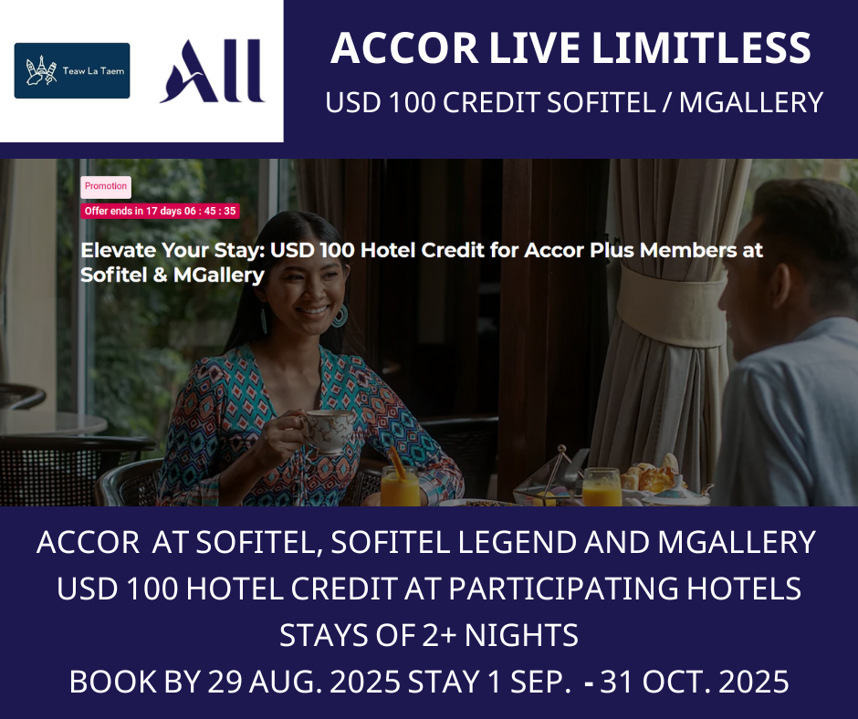 Accor Live Limitless : Accor Plus member USD 100 in hotel credit at ...