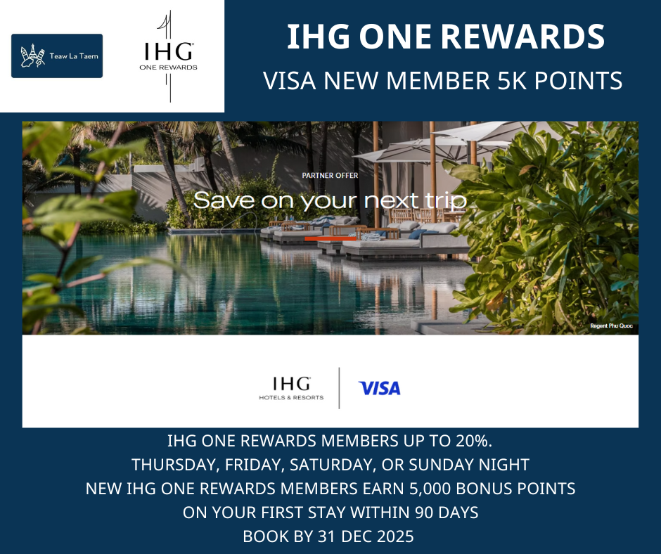 IHG One Rewards : IHG x VISA All Countries Up To 20% off New Member ...